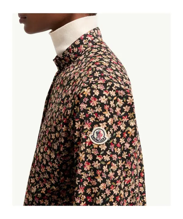 Moncler Floral Print Long-sleeve Shirt - Black