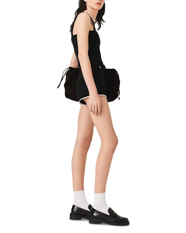 Maje Fitted Tweed Playsuit