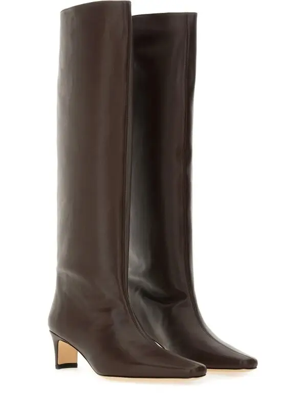 Staud Wally Pointed Leather Boots