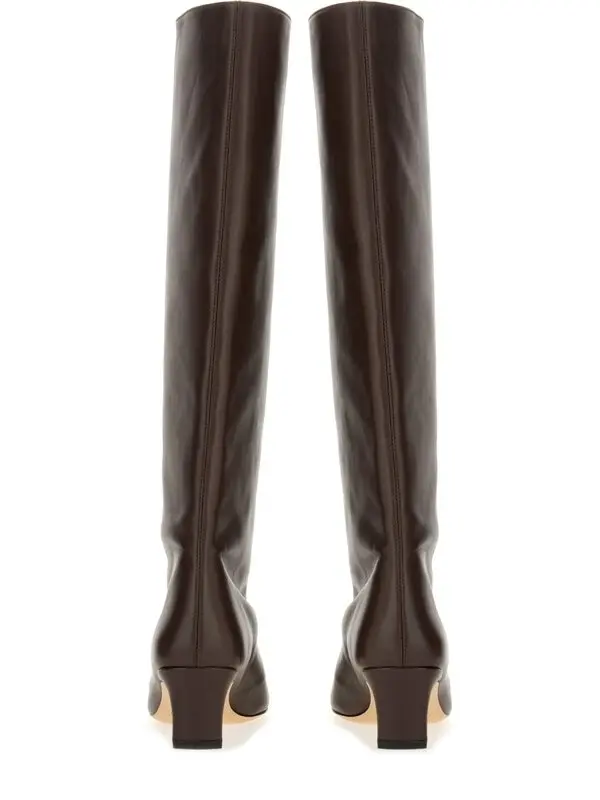 Staud Wally Pointed Leather Boots