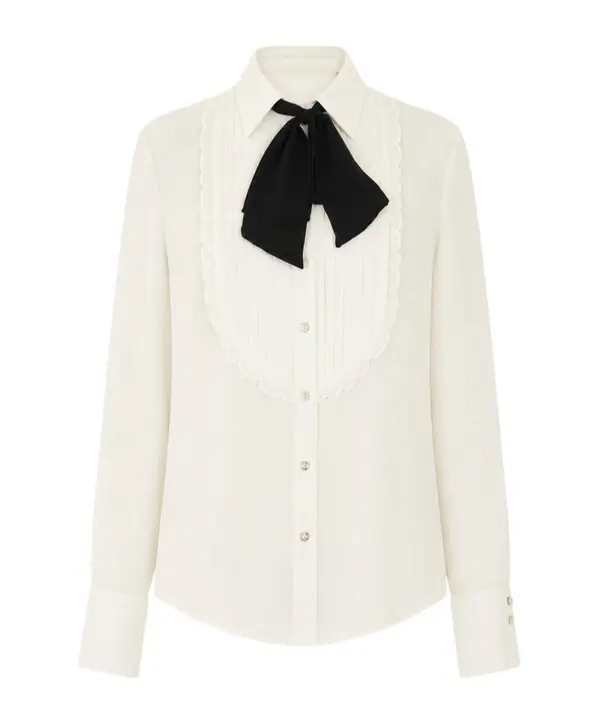 ANIYE BY Pleated Bib Shirt