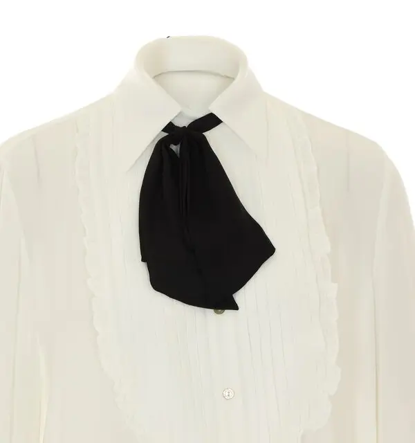 ANIYE BY Pleated Bib Shirt