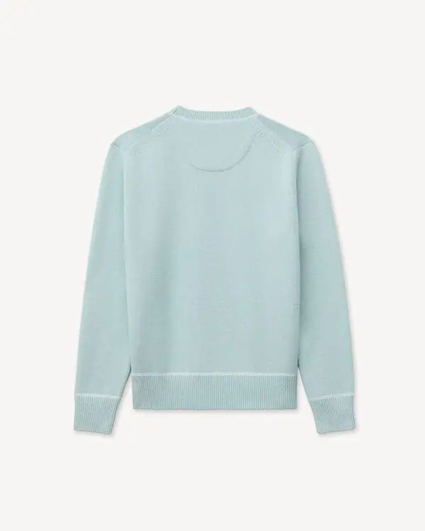 Kenzo Varsity Embroidered Jumper In Wool Cotton