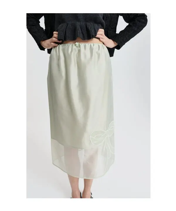 Cecilie Bahnsen Elastic Waist Midi Skirt