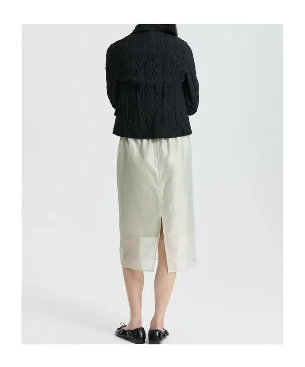 Cecilie Bahnsen Elastic Waist Midi Skirt