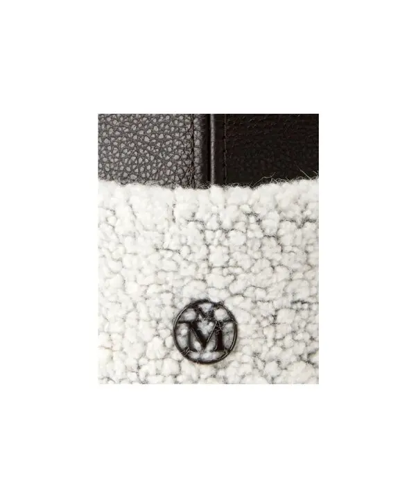 MAISON MICHEL Dome Hat With Fur Trim