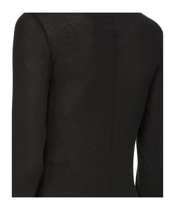 Rick Owens Ruched Long-sleeve Top