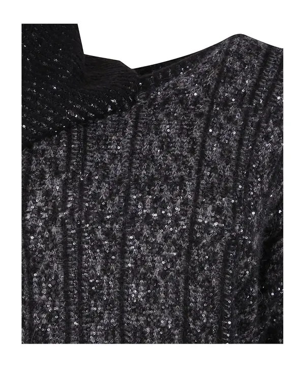 D.exterior High-neck Knit Sweater