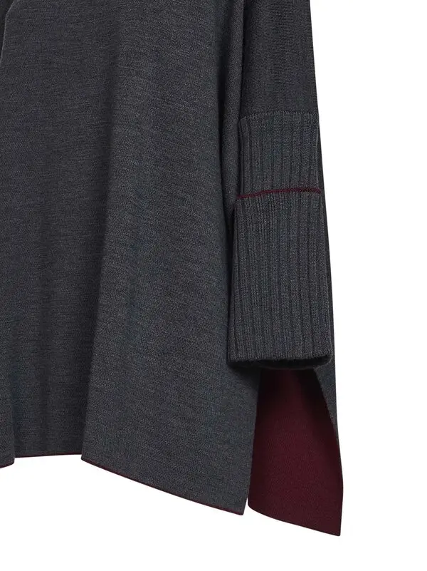Herno Oversized Ribbed Knit Sweater