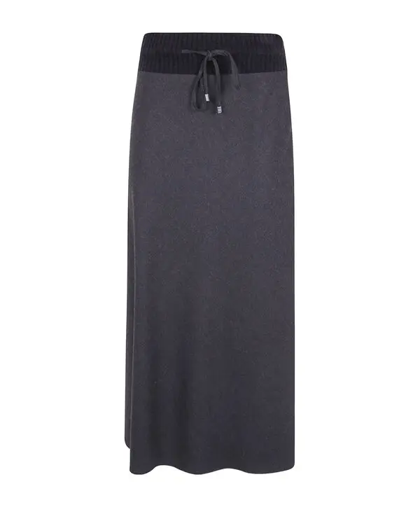 D.exterior Lace-up Detail Skirt