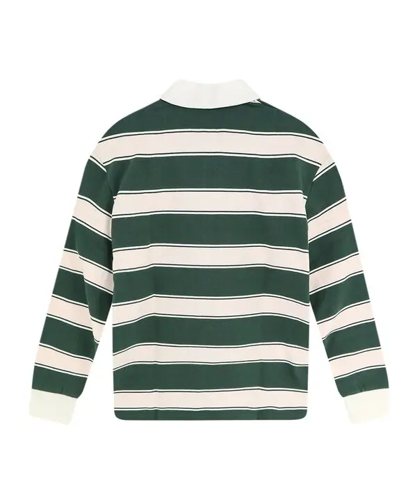 Closed Striped Rugby Sweater - Multi-color