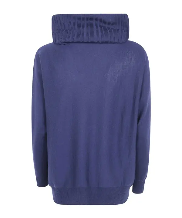 D.exterior High-neck Knit Sweater