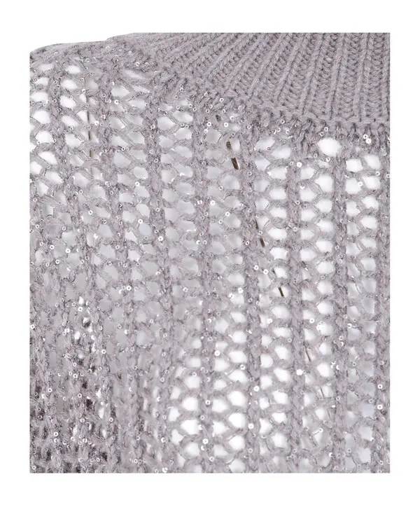 D.exterior Open-knit Sweater