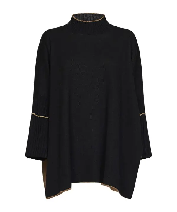 Herno Oversized Ribbed Knitted Sweater