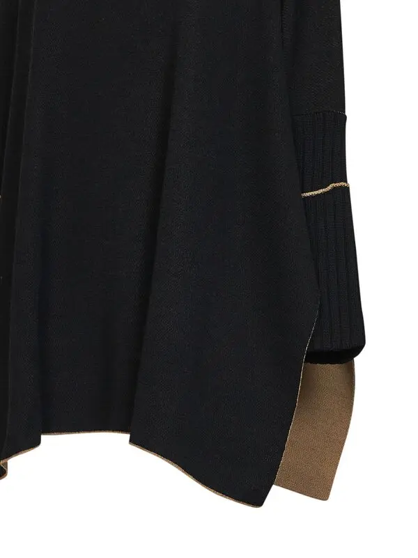 Herno Oversized Ribbed Knitted Sweater