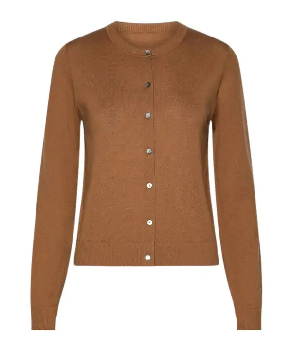 Marella Button-front Long-sleeve Knit Top