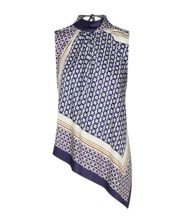 Marella Printed Top - White