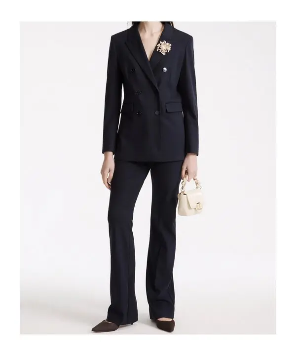Marella Tailored Flare Trousers With Belt Loops
