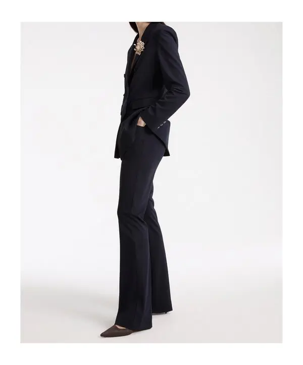 Marella Tailored Flare Trousers With Belt Loops