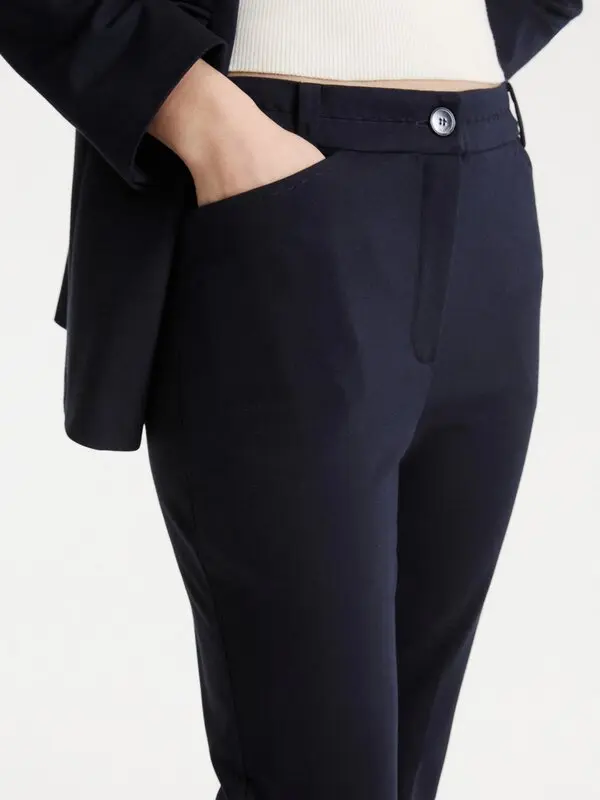 Marella Tailored Flare Trousers With Belt Loops