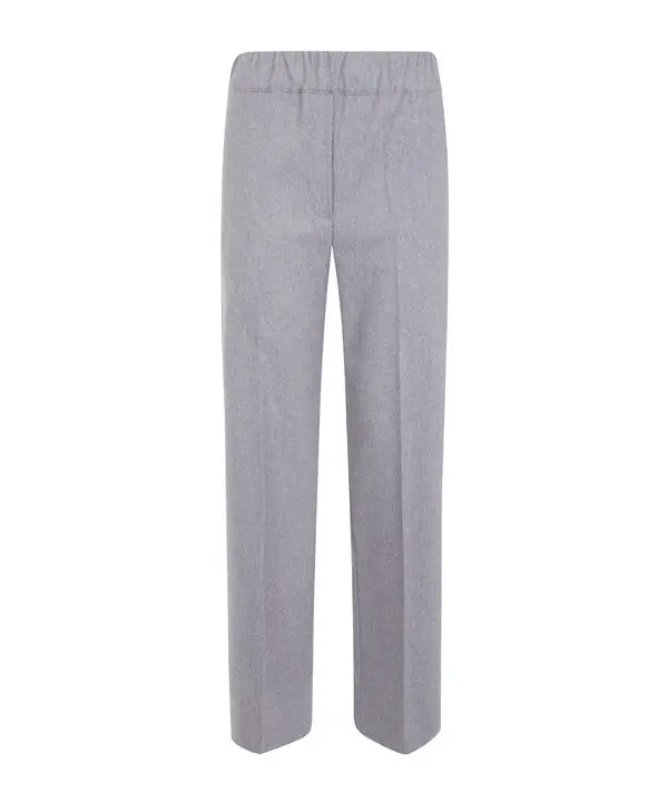 D.exterior Flannel Wide-leg Casual Trousers