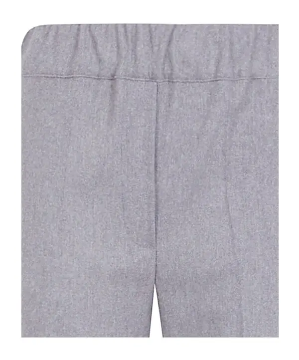 D.exterior Flannel Wide-leg Casual Trousers