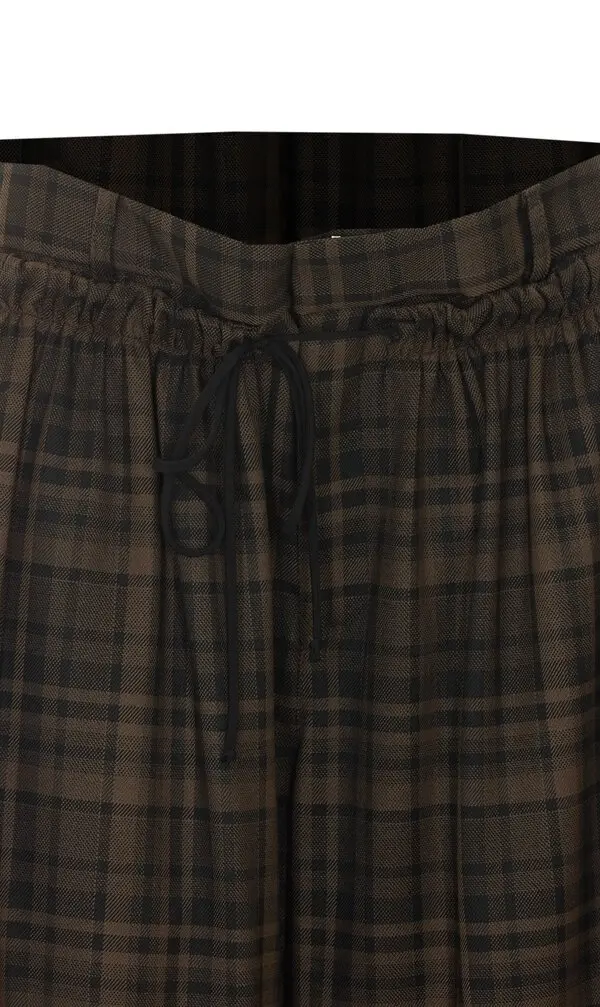 ANIYE BY Checked Drawstring Waist Pants