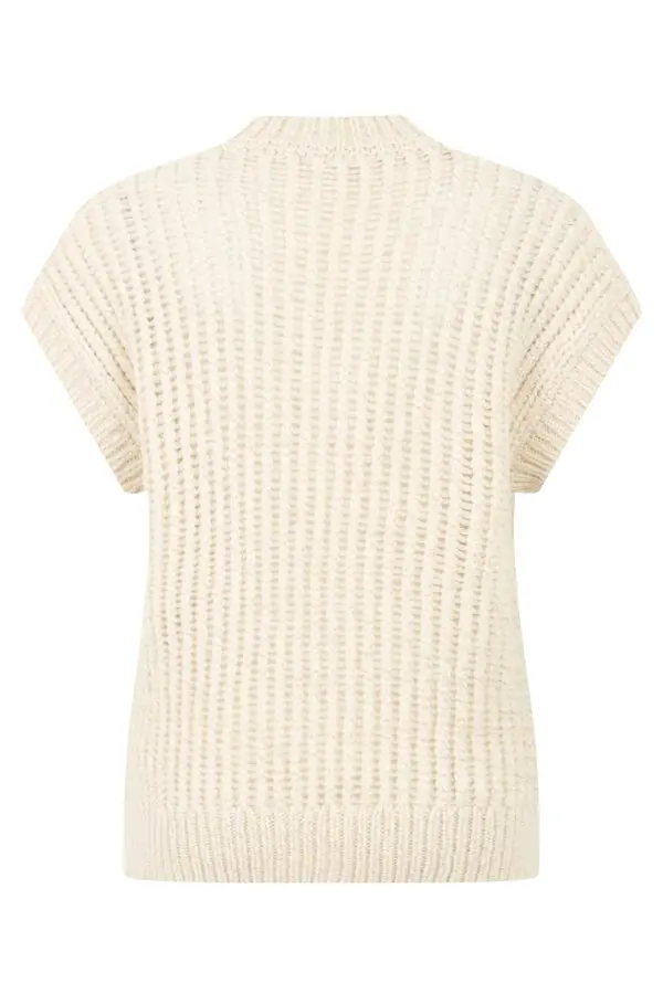 Peserico Cable Knit V-neck Knitted Top