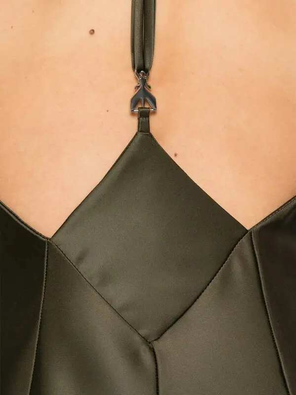 Patrizia Pepe Satin Halterneck Dress