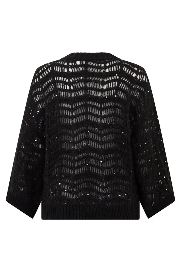 Peserico Open-knit Boxy Knitted Sweater
