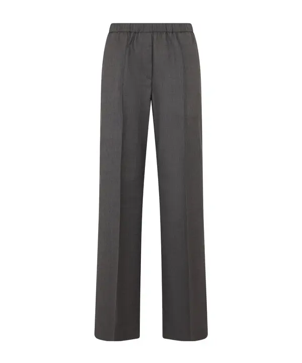 Peserico Elastic-waist Wide-leg Pants