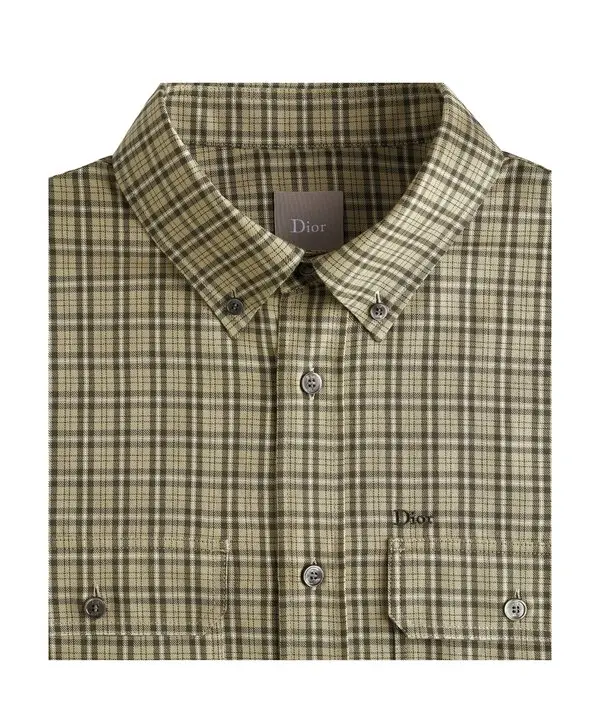 Dior Checked Long-sleeved Shirt