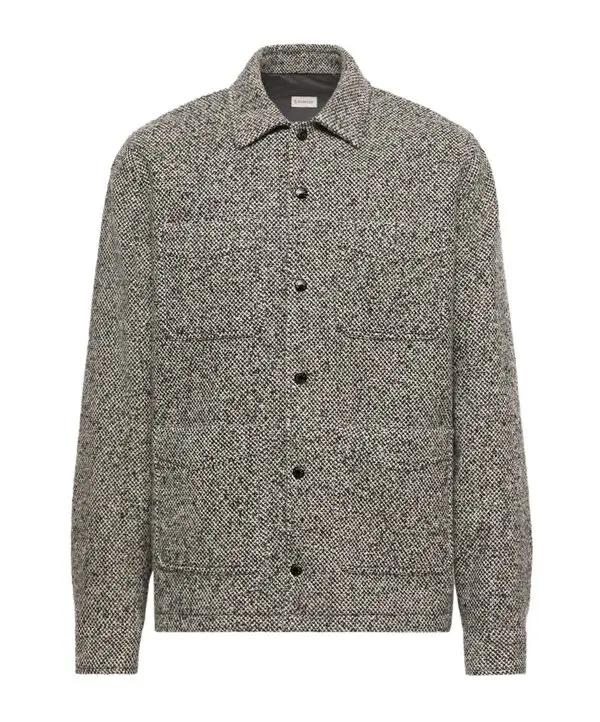 Moncler Melange Wool Blend Shirt