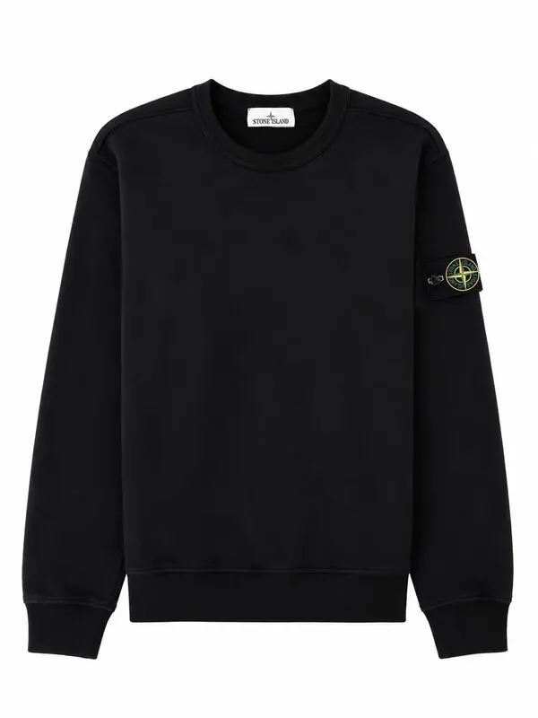 Stone Island Felpa Con Patch Logo