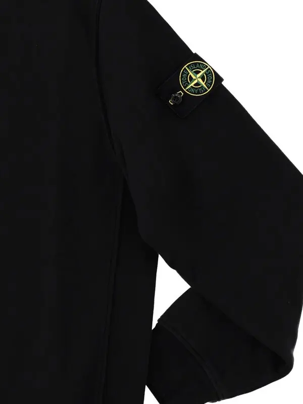 Stone Island Felpa Con Patch Logo
