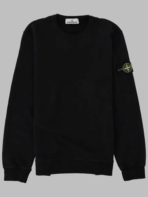 Stone Island Felpa Con Patch Logo