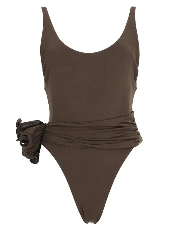 Magda Butrym One Piece Swimsuit With Gathered Detail