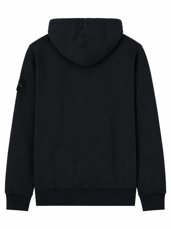 Stone Island Felpa Con Patch Logo E Zip