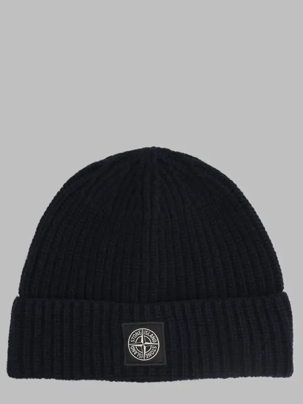 Stone Island Berretto In Lana Vergine