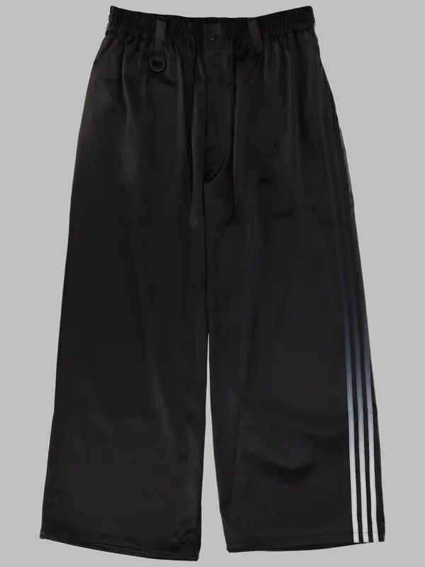 Y3 Satin Wide Leg Pants With Drawstring
