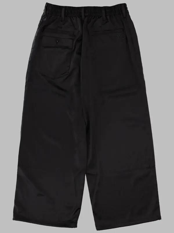 Y3 Satin Wide Leg Pants With Drawstring