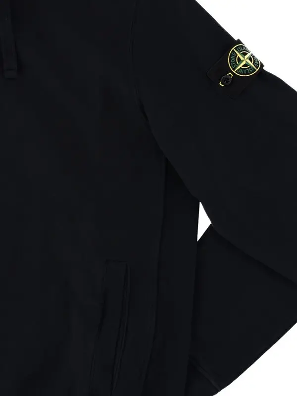 Stone Island Felpa Con Patch Logo