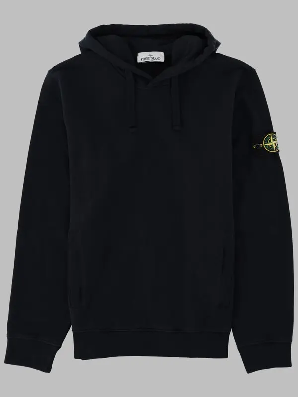 Stone Island Felpa Con Patch Logo