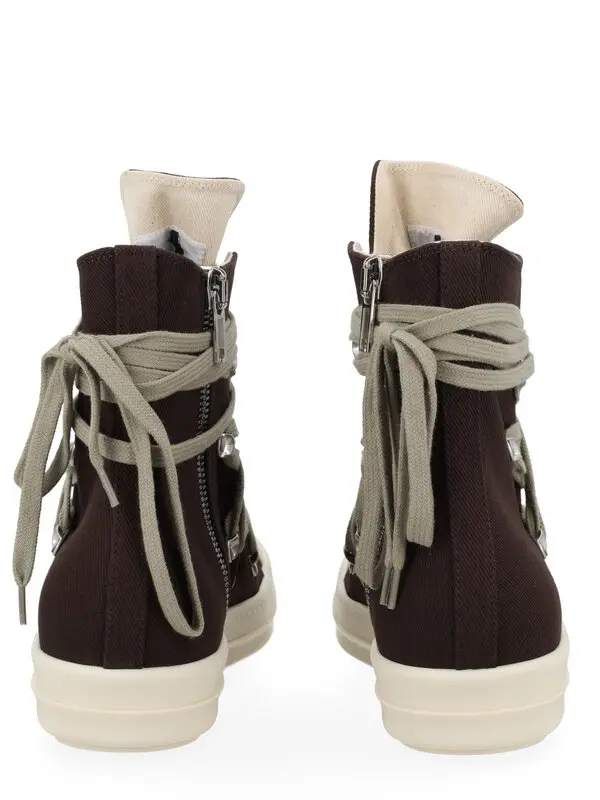 Rick Owens Sneaker In Denim "megalace
