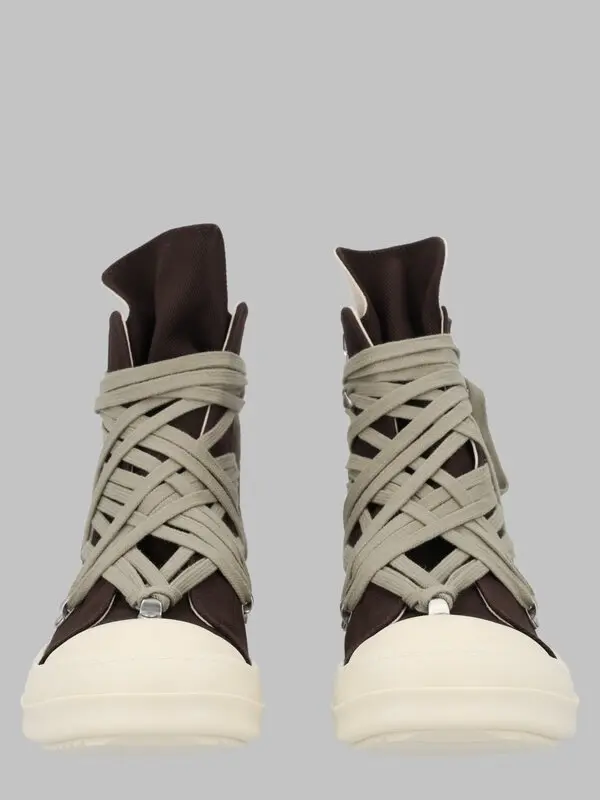 Rick Owens Sneaker In Denim "megalace