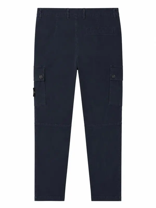Stone Island Cargo Jeans With Logo Patch