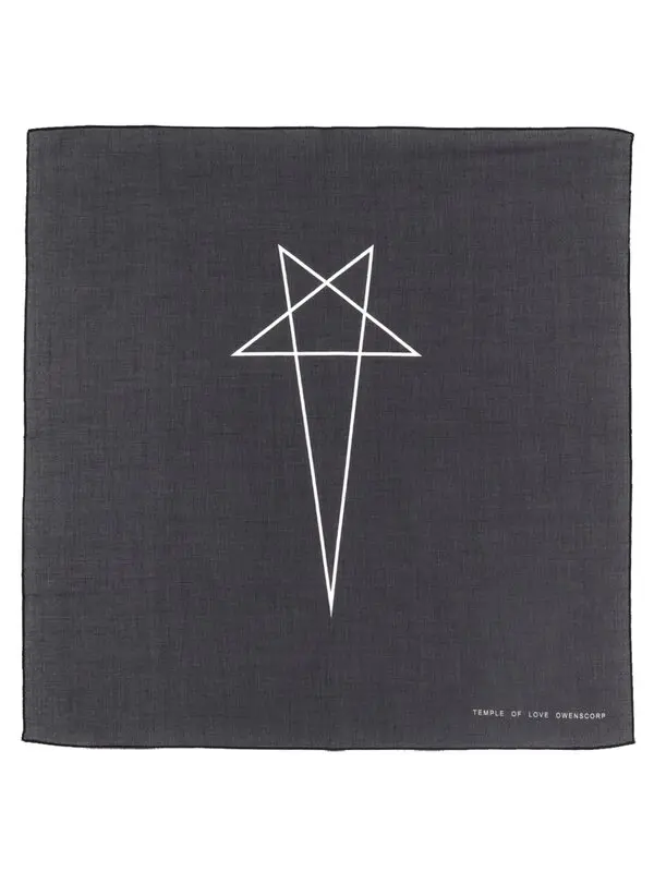 Rick Owens Bandana Con Stampa