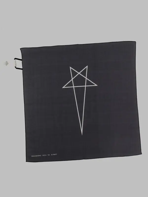 Rick Owens Bandana Con Stampa