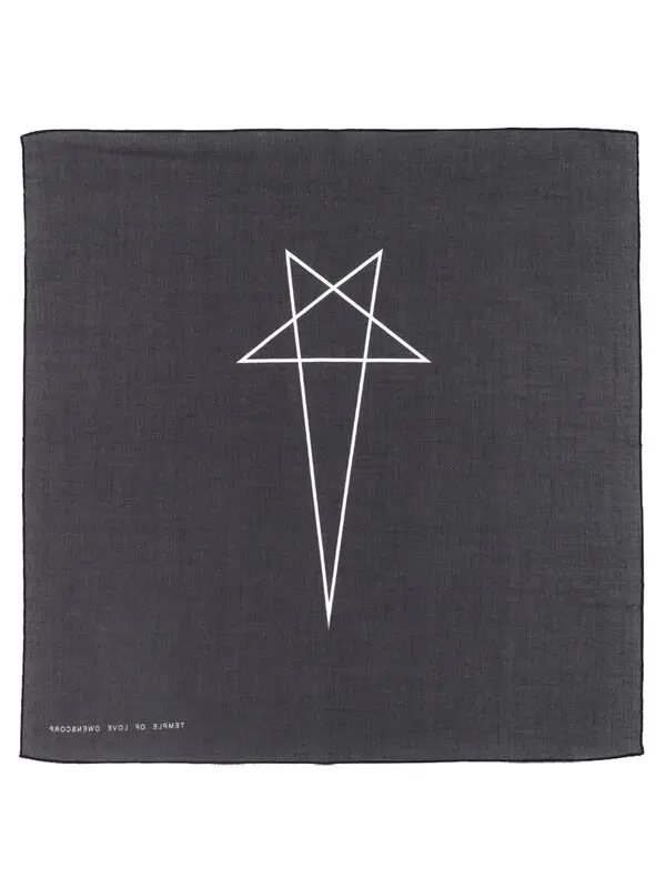 Rick Owens Bandana Con Stampa
