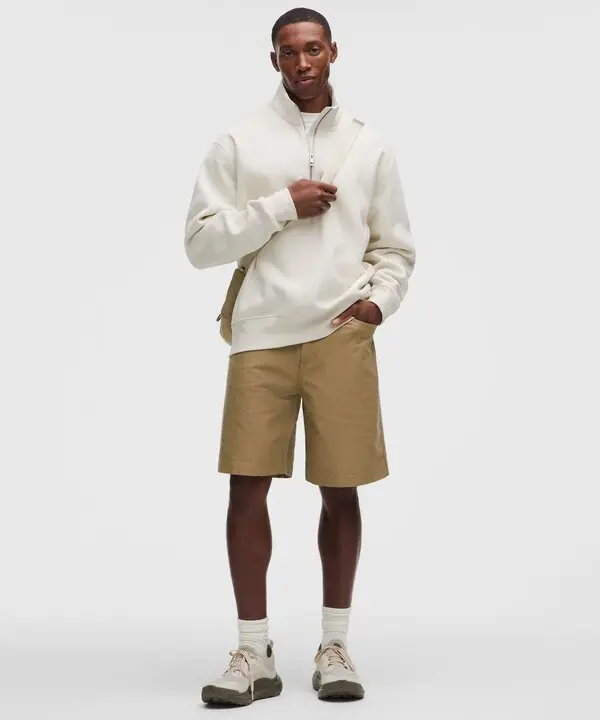Lululemon Steady State Superloft Half Zip Sweatshirt - Light Ivory